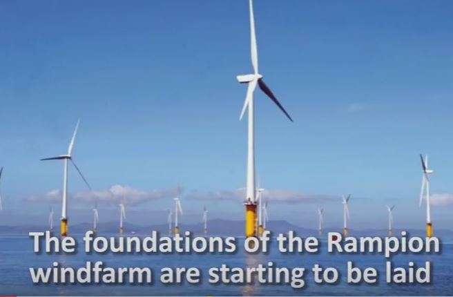 Work start again on Brighton's Rampion windfarm - Latest TV Brighton